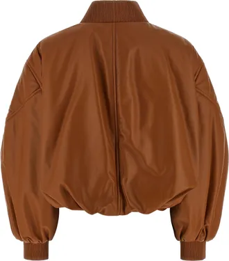 Givenchy Lamb Nappa Leather Bomber Jacket - Brown