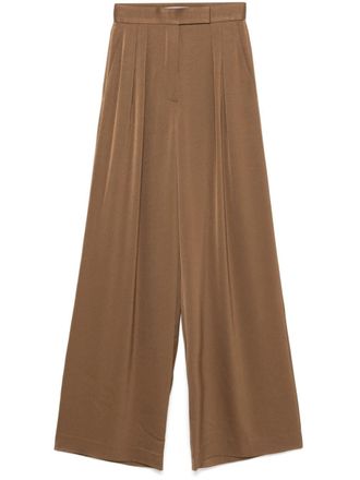 Alex Perry pantalon à double plis - Marron