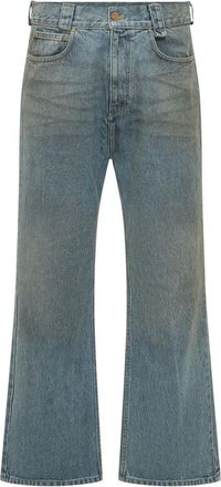 Willy Chavarria Jean &Eacute;vas&eacute; - Homme - Jeans - Bleu - Taille: W30
