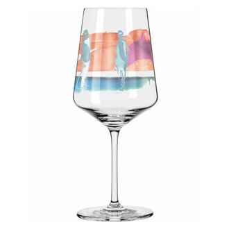 Ritzenhoff Ritzenhoff 2841009 Verre &agrave; ap&eacute;ritif 500 ml - s&eacute;rie Sommerrausch n&deg; 9 avec motif aquarelle color&eacute; - Made in Germany