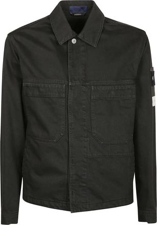 Stone Island Homme, Vestes, Noir, Taille: L Biker Jacket
