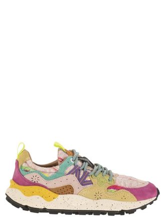 Flower Mountain Low-Top Sneaker - Yamano 3 - Sneakers In Suede And Technical Fabric - Gr. 37 (EU) - in Beige - f&uuml;r Damen