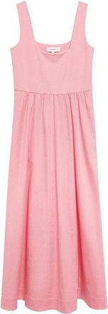 Comma Midikleid Kleid Kleid im Fabric Mix mit Popeline-Rock und Eingrifftaschen