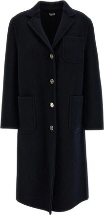 Thom Browne Einknopf Wollmantel - - Coats - Damen - Blau - XS