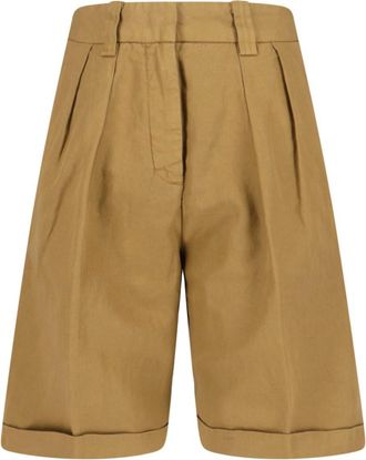 Aspesi Cotton And Linen Shorts