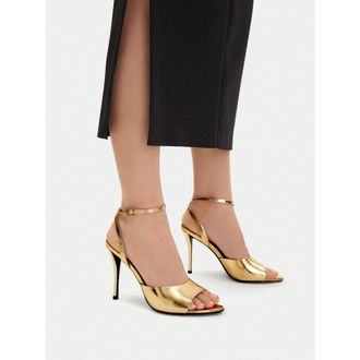 Eva Minge Sandalen Eva Minge EO-FLORA-LT1605-6 Goldfarben