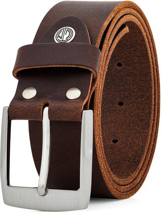 Lindenmann G&uuml;rtel Herren B&uuml;ffelleder 40 mm braun, Farbe/Color:braun, Size US/EU:Bundweite 115 cm Gesamtl&auml;nge 130 cm W 45.3 XXL