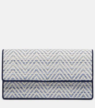 Manolo Blahnik Clutch Capripla aus Raffiabast