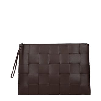 Bottega Veneta Pochette Cassette Hommes Cuir marron/marron clair