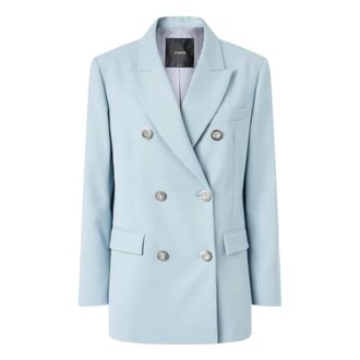 Pinko Pinko, Femme, Vestes, Bleu, Taille: 38 FR Veste crois&eacute;e