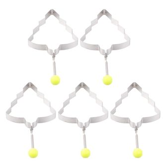 Cabilock 5st&uuml;cke Teiliges Ei Formen F&uuml;r Spiegeleier Pfannkuchen Und Sandwiches Weihnachtsbaum Design F&uuml;r Einfache Und Schnelle Fr&uuml;hst&uuml;ckszubereitung