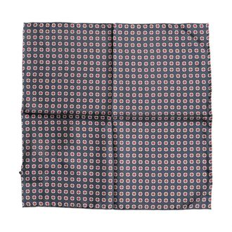 Dolce & Gabbana Gemustertes Seiden-Einstecktuch - - Accessories - Herren - Blau - ONE SIZE