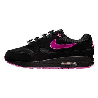 Nike Herren Air Max 1 Premium Sneaker, Black Playful Pink University Red, 36.5 EU