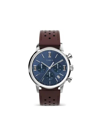Timex montre chronographe Marlin Tachymeter 40 mm - Bleu