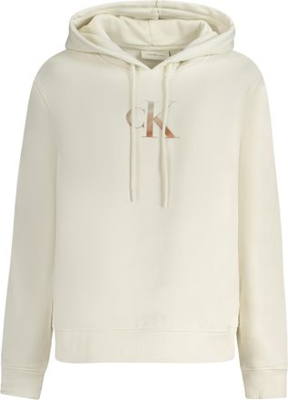 Calvin Klein Damen Gradient Ck Hoodie Pullover Sweatshirt, Ivory, XXS