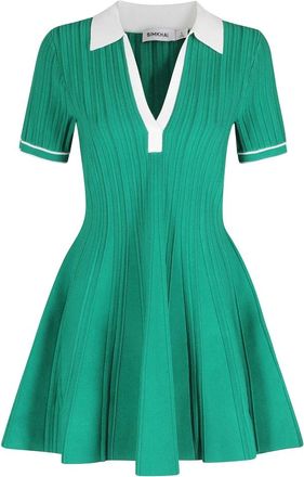SIMKHAI Femme, Robes, Vert, Taille: 36 FR Page Knit Polo Mini Dress