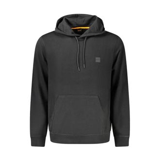 HUGO BOSS Baumwoll-Pullover mit Rundhalsausschnitt - - Sweatshirts & Hoodies - Herren - Schwarzk - M