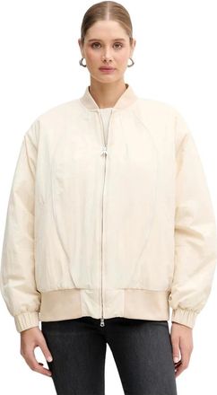 Patrizia Pepe Femme, Vestes, Beige, Taille: 38 FR Veste Bombe Oversize