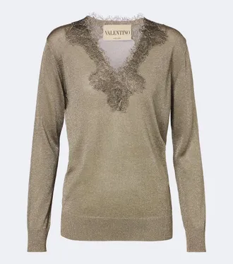 Valentino Pullover mit Spitze
