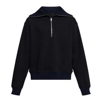 Jil Sander Sweatshirt mit gesticktem Logo - - Sweatshirts & Hoodies - Herren - Schwarzk - L