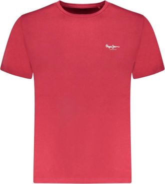 Pepe Jeans London Homme, Tops, Rouge, Taille: L T-shirt &agrave; manches courtes
