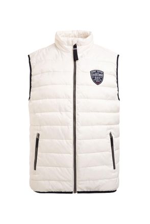 Camp David Herren Leichte Steppweste mit Rücken-Print Ivory, Xxl