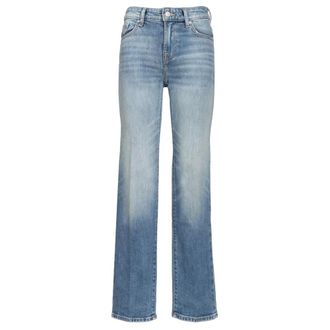 7 For All Mankind Calie Gerades Jeans - - Jeans - Damen - Blau - W29