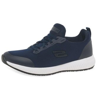Skechers Damen Squad Sr Sneaker, Navy Flat Knit, 38 EU