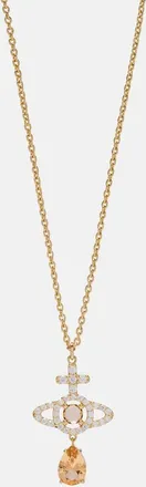 Vivienne Westwood Halskette Orb mit Kristallen