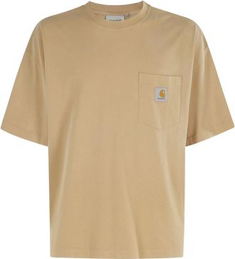 Carhartt Work in Progress Homme, Tops, Brun, Taille: S Hudson Pocket T-Shirt