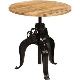 vidaXL Bartisch Massivholz Mango 75x(76-110) cm vidaXL