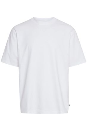 Solid SDDanton Herren T-Shirt Kurzarm Shirt Basic Hochwertige Baumwoll-Qualität Rundhalsausschnitt Überschnittene Schultern Oversize Fit, Größe:L, Farbe:Whi