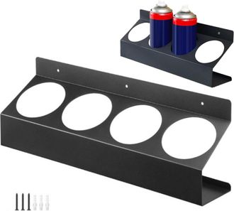 Generic Spraydosen Organizer - montiertes Spray-Fachsystem, modularer Dosenhalter, transparente Displayplatte, leichtes Ablagebrett | F&uuml;r die Regale von a