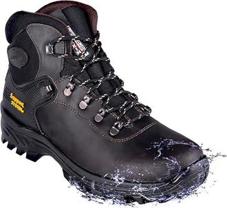 Grisport 10242D26G LONTRA Dakar Trekking Hauteur Cheville Bas Caoutchouc Doublure GRITEX Imperm&eacute;able Oeillets M&eacute;tal Support System, marron, 44 EU