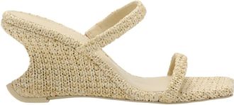 Cult Gaia Femme, Chaussures, Beige, Taille: 36 EU Raven Woven Sandal