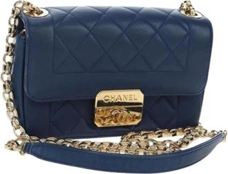 Chanel Sac bandouli&egrave;re vintage Pre-owned - Femme - Pre-owned - Bleu - Taille: ONE Size