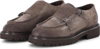 Doucal's Monkstrap aus Veloursleder