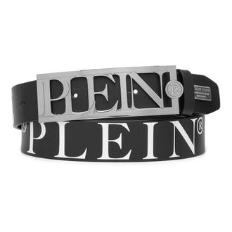 Philipp Plein Homme, Accessoires, Noir, Taille: 85 CM Ceinture en cuir TM