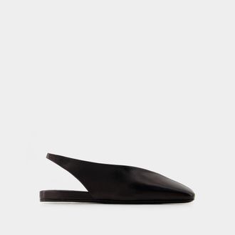 Jil Sander Leder Ballerinas