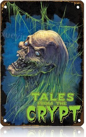 Generic Metallschild Geschichten Aus Der Gruft Des Horrors Nicht Leicht Zu Verformen Blech-Schild Verschlei&szlig;fest Und Langlebig Metall-Poster F&uuml;r Club Badezimm