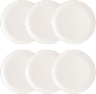 Luminarc Diwali Box mit 6 flachen Tellern, Opal, 27 cm, mikrowellengeeignet, K&uuml;hlschrankfach, recycelbar