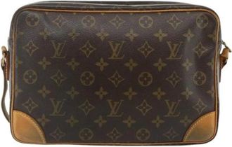 Louis Vuitton Sac bandouli&egrave;re vintage pr&eacute;-poss&eacute;d&eacute; - Femme - Pre-owned - Brun - Taille: ONE Size