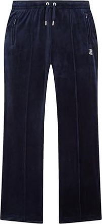 Juicy Couture Velour Track Pant with Diamante Branding Pantalon décontracté, Bleu Nuit, M (Lot de 10) Femmes