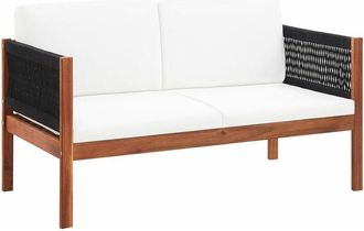 vidaXL Vidaxl - Gartensofa 2-Sitzer Massivholz Akazie