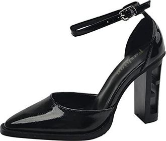 Generic Chaussures d&eacute;contract&eacute;es pour femme - Motif printemps et r&eacute;tro - Talons hauts - En daim verni - &Eacute;v&eacute;nements de vacances - Entretien - Talon moyen - Sem