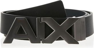 A|X Armani Exchange Hinge Belt Ceinture, Noir (Black/Phantom 43120), 95 (Taille Fabricant: 32) Homme
