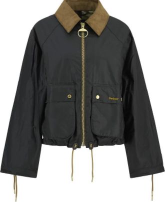 Barbour Femme, Vestes, Noir, Taille: 42 FR Veste Huil&eacute;e Marron