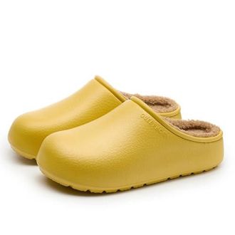 Generic Femme Chaussons Mules Sabots dInt&eacute;rieur avec Doublure Peluche Pantoufles De Maison Chaudes dHiver Semelle Antid&eacute;rapante Int&eacute;rieur Slippers L&eacute;g&egrave;res Et 