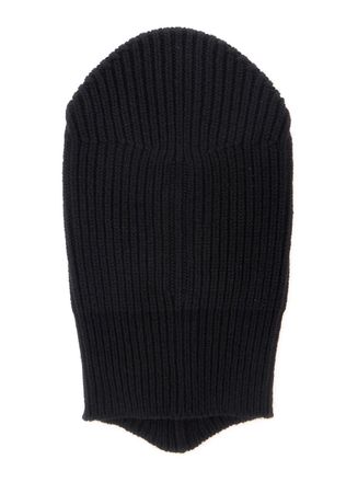 Rick Owens Mens Hat Porterville Skull Black Tech Fabric