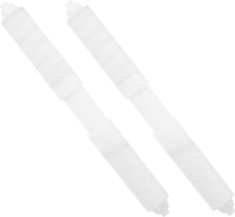 Cabilock 2 St&uuml;ck Teiliges Ersatzset Toilettenpapierhalter Stab mit Federmechanismus Verstellbare Kunststoffrolle Langlebig und Einfach zu Wechseln Geeignet f&uuml;r